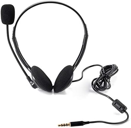 Amazon.com: Computer Headset with Mic - 3.5mm Lightweight Computer ...