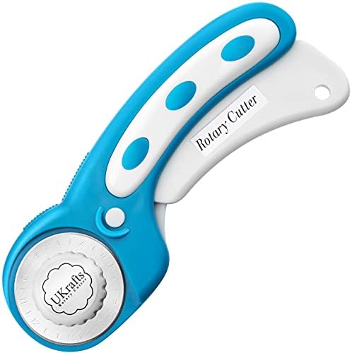 45mm Rotary Cutter with 7pcs Replacement Blades, Ergonomic Handle ...