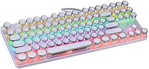 Amazon.com: MK9 RGB Mechanical Keyboard RGB Retro Gaming Keyboard-Blue ...