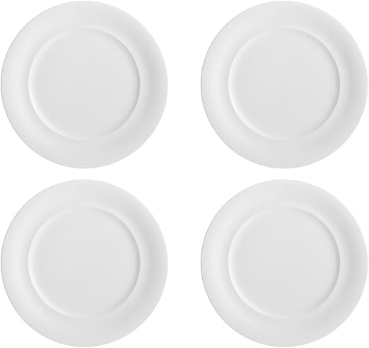 Amazon.com | Nambe Skye Collection Ceramic Dinner Plates, Set of 4 ...