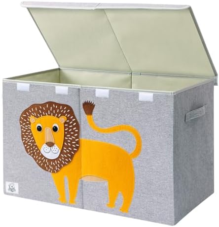 CLCROBD Foldable Kids Large Toy Chest with Flip-Top Lid, Collapsible ...