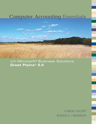Amazon.com: Computer Accounting Essentials w/Great Plains 8.0 CD ...