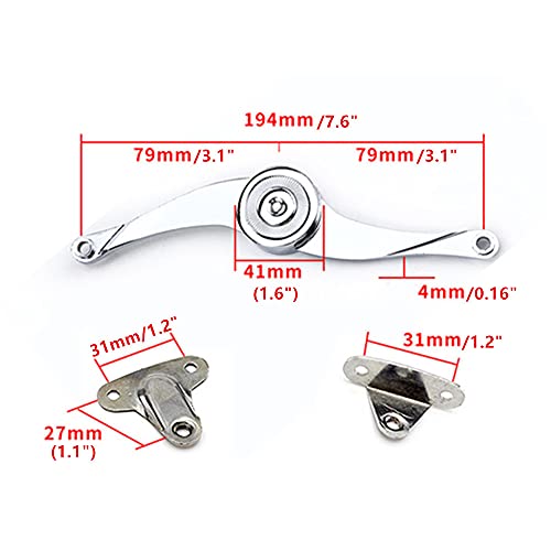 2 Pieces Lid Support Hinge, nuumee Folding Lid Stay Hinge Buffer Damper ...