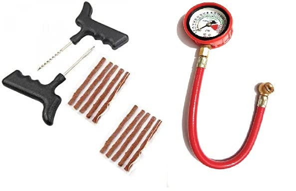 Seahorse Polymers Tubeless Tire Puncture Repair kit with 10 Strips and ...