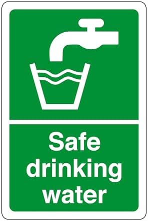 Safe drinking water - safety sign - 1.2mm Rigid plastic for indoor ...