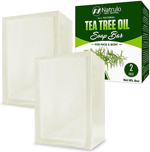 Amazon.com : TEA TREE SOAP BAR - 4 Natural Tea Tree Oil Soap Bars for ...