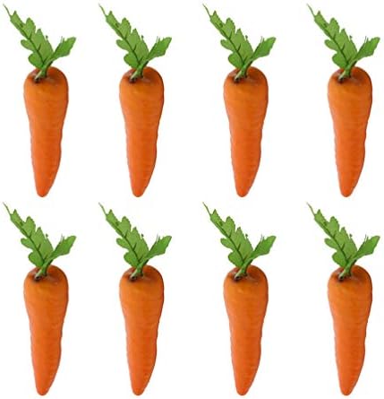 Artibetter 12pcs Artificial Carrots Simulation Easter Carrots Fall ...