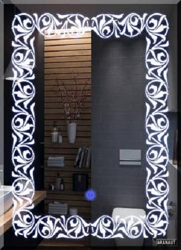 Buy ARANAUT Rectangular Shaped Mirror, LED Illuminated Vanity Mirror with Touch Sensor. (Size ...