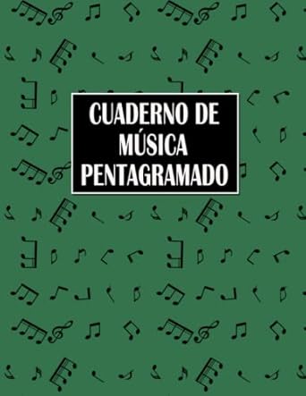 Cuaderno de música pentagramado: Cuaderno pentagramado para escribir ...
