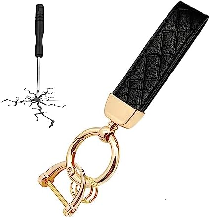 Amazon.com: STACCTE Car Keys Keychain, Leather Key Chain, Universal ...