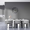 Amazon.com: Sorbus 16-Inch Large Wall Clock – Decorative Black Metal ...