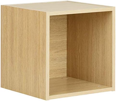 Hartleys Wooden Oak Effect Cube Storage Unit - Choice of Size : Amazon ...