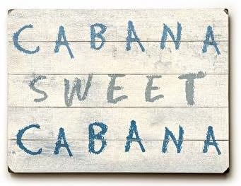 Amazon.com: Cabana Sweet Cabana Wood Sign 30x40 (77cm x102cm) Planked ...
