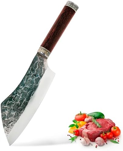 Amazon.com: Norse Tradesman Chef & Cleaver Hybrid Knife - 7.5" Razor ...