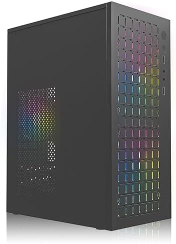Amazon.com: M-ATX Mini Tower Gaming Computer Cases,Front Panel with ...