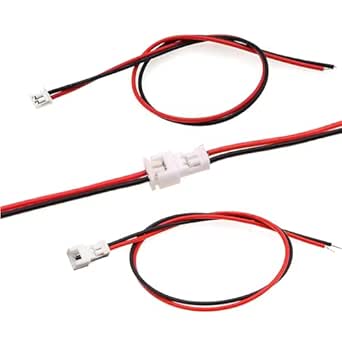 Amazon.com: XUGERIP JST MX 1.25mm 2 Pin Connector, 20 PCS Male Plug and ...