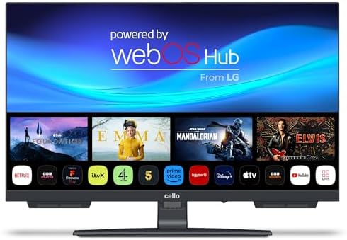 Cello C2224WSH 22″ inch Smart Frameless TV Freeview Play Pitch Perfect ...