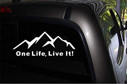 Amazon.com: One Life Live It (W) Decal Sticker Cars Trucks SUV Window ...