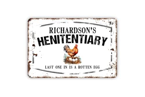 Amazon.com: 8" x 12" Personalized Henitentiary Sign - Custom Your Name ...