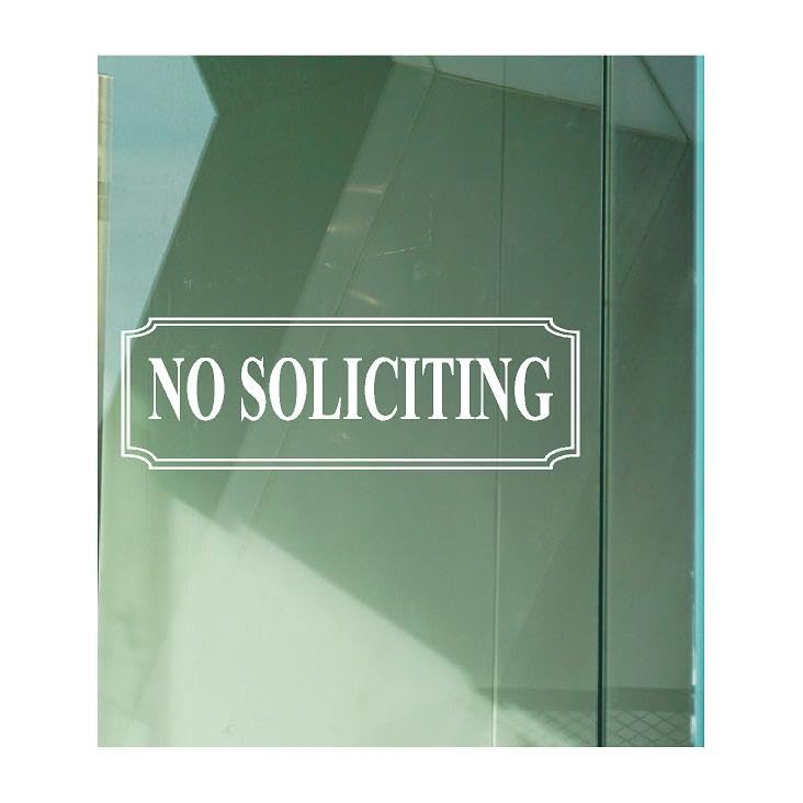 Amazon.com: No Soliciting Business Vinyl Decal Professional Business ...