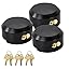 Pomunty 4 Pack Trailer Door Locks Keyed Alike Heavy Duty Hockey Puck ...