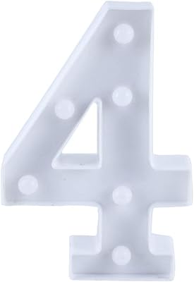 Guijiyi Number Light Sign Marquee Number Light Up Marquee 0-9 Digits ...