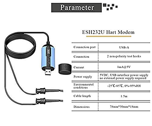 BAOSHISHAN New Hart Modem avec port USB esh232u Hart - Modem USB Hart ...