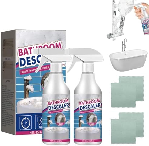 Amazon.com: teqnizo Bathroom Descaler Cleaner Stubborn Stains Cleaner ...