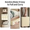 Foldable Bedding Organizer, Fabric Storage Bins for Bed Sheets, Duvet ...
