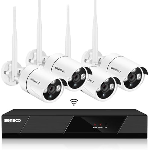 Amazon.com : SANSCO HD WiFi Security Camera System 1TB Hard Disk, 8 ...