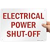SmartSign "Warning - Electrical Power Shut-Off" Sign | 10" x 14 ...
