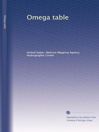 Amazon.com: Omega table: United States. Defense Mapping Agency ...