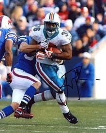 Signed Lousaka Polite Photo - Miami DolphinsRunning Vs Buffalo Bills ...
