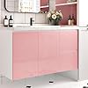 Wallercity Glossy Pink Contact Paper for Countertops Shiny Pink Peel ...