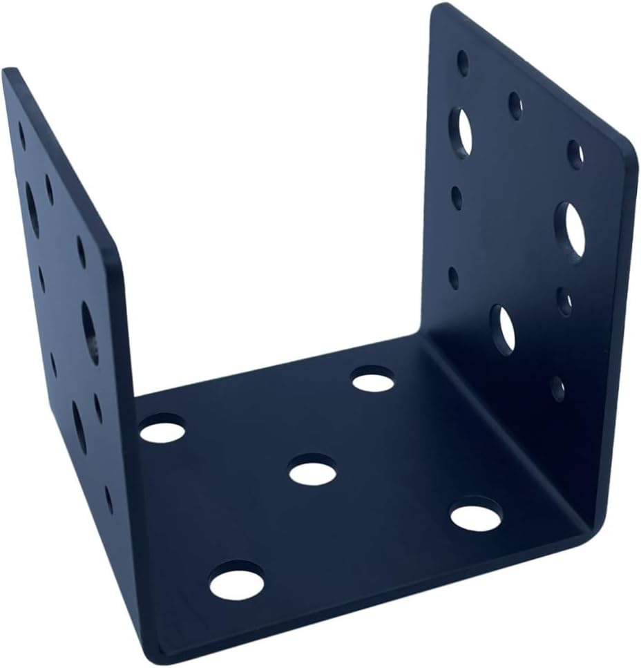 Amazon.com: 4 Set(8pcs) 4x4 T Post to Beam Connector Roof Tie Steel ...