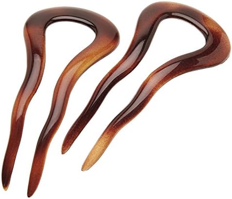 Amazon.com : France Luxe Large Hair Pin Pair - Tortoise : Decorative ...