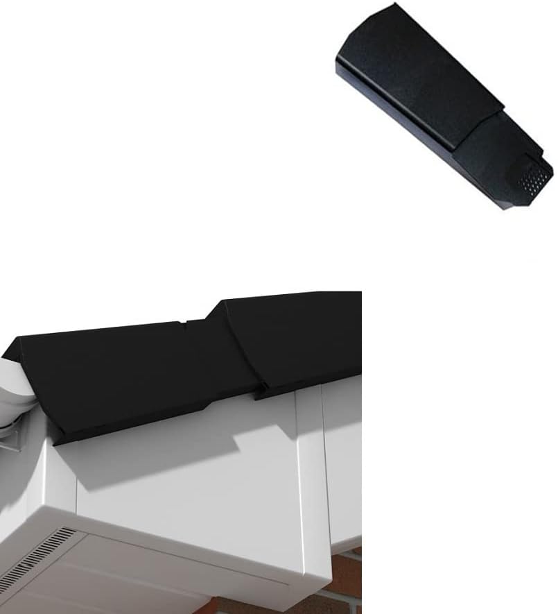 Manthorpe Dry Verge Right Hand Black - Gable/Apex Roof Tile Plastic End ...