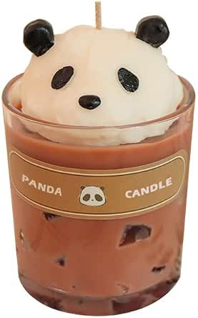 Amazon.com: olues Lovely Panda Iced Coffee Design Scented Candle ...