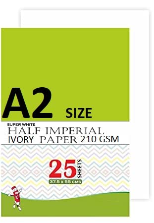 FIRST CLICK A2 Size Engineering Drawing Ivory Paper Sheets 210 GSM Half ...