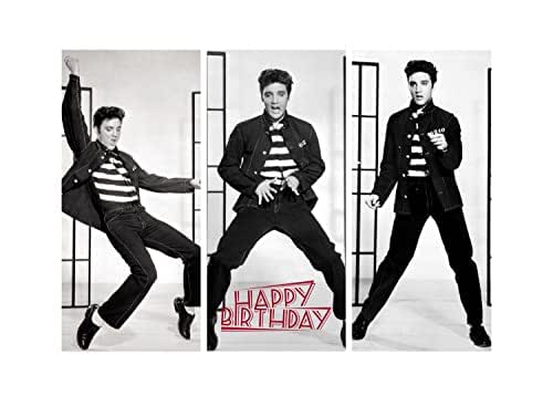 Elvis Happy Birthday Card A5 Greeting : Amazon.co.uk: Stationery ...
