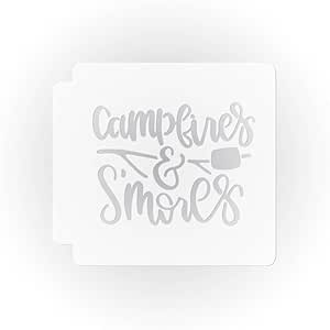 Amazon.com : Campfires and Smores 783-I590 Stencil (3 inch) : Arts ...