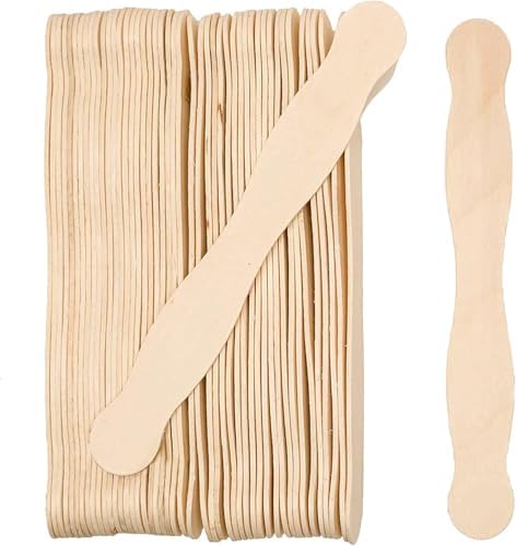 Amazon.com: KTOJOY 55 Pcs Wooden Fan Handles 8 inch, Jumbo Craft Sticks ...
