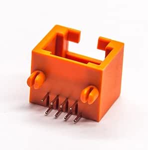Amazon.com: GXMRHWY 30PCS RJ45 Orange Jack Right Angled Modular ...