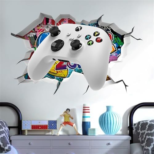 Amazon.com: Gamer Wall Decals Gaming Room Wall Decor Colorful Game ...