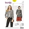 Burda Ladies Sewing Pattern 6465 Collarless Jackets : Amazon.co.uk ...