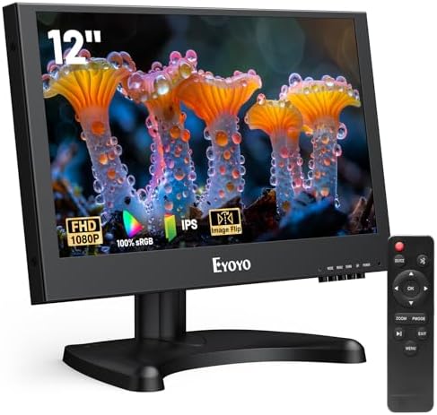Amazon.com: Eyoyo Small TV Monitor 12 inch Security Camera Monitor ...