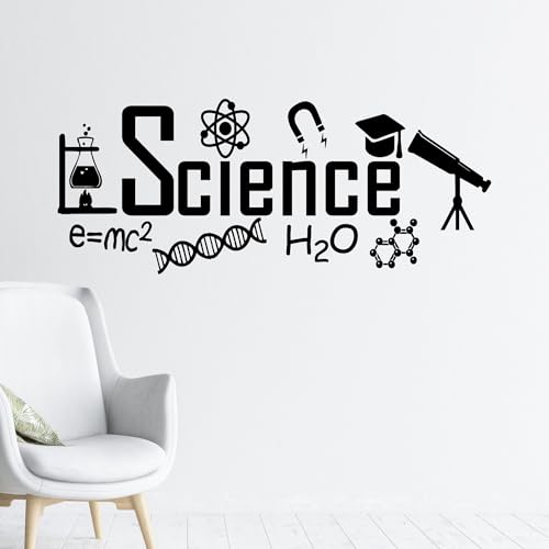 Science vinyl wall stickers, Science Symbols wall decals, equations ...