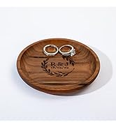 Amazon.com: Personalized Small Wooden Jewelry Tray Engraved Wooden Ring ...