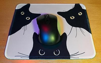 JINJIASC Funny Mouse Mat Square Cute Mouse Pad for Wireless Mouse Small ...