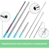 Kynup 4Packs Reusable Straws, Metal Straw with Silicon, Travel Drinking ...